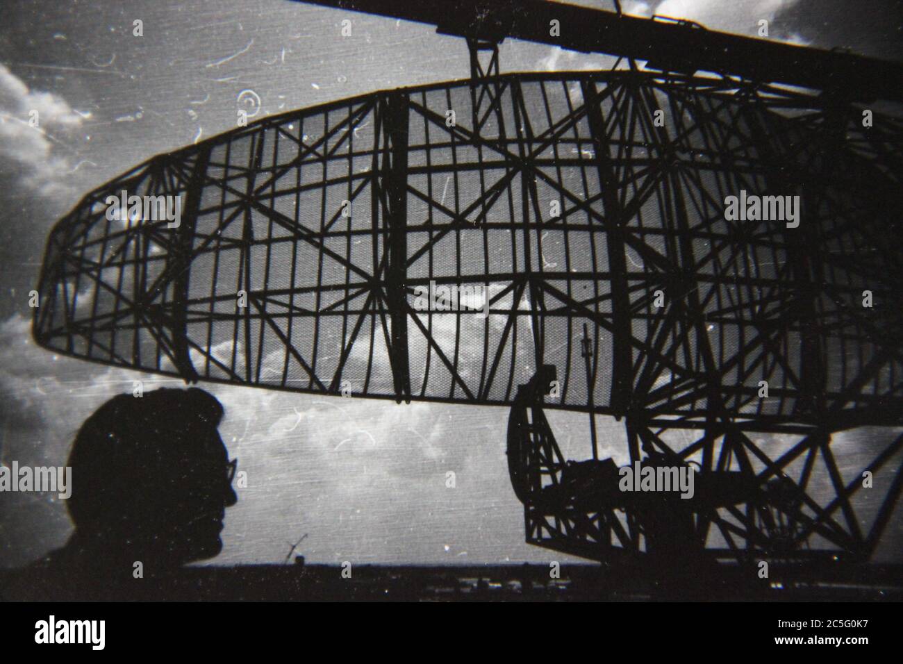 Fine 70s vintage lifestyle black and white photography of an airport ...