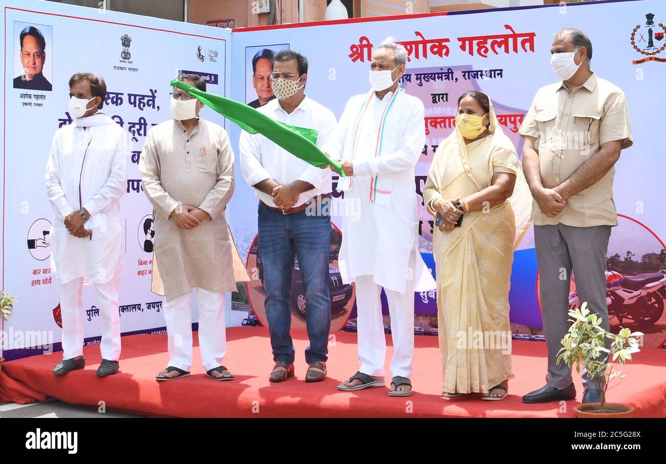 Jaipur, India. 02nd July, 2020. Rajasthan Chief Minister Ashok Gehlot ...