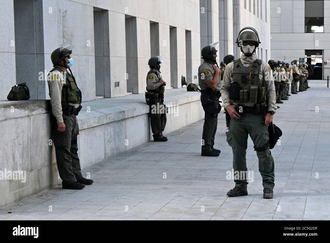 Los Angeles, United States. 01st July, 2020. Los Angeles County Sheriff ...