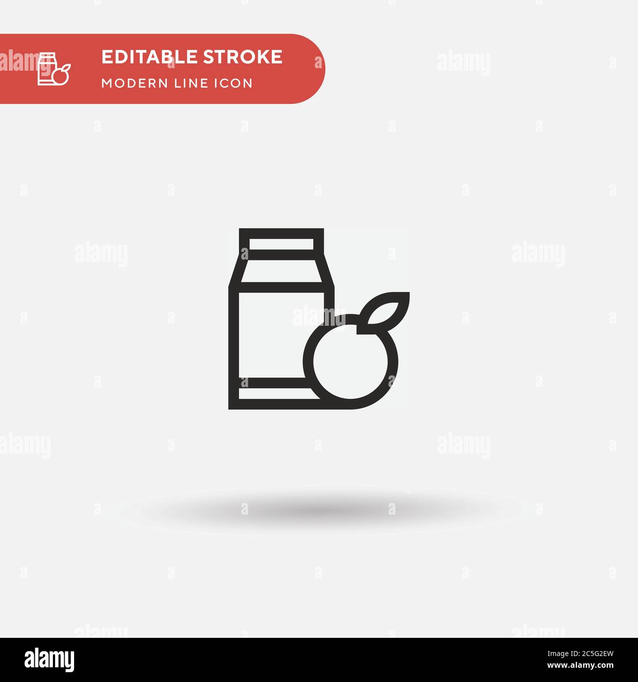 Milk Simple vector icon. Illustration symbol design template for web ...
