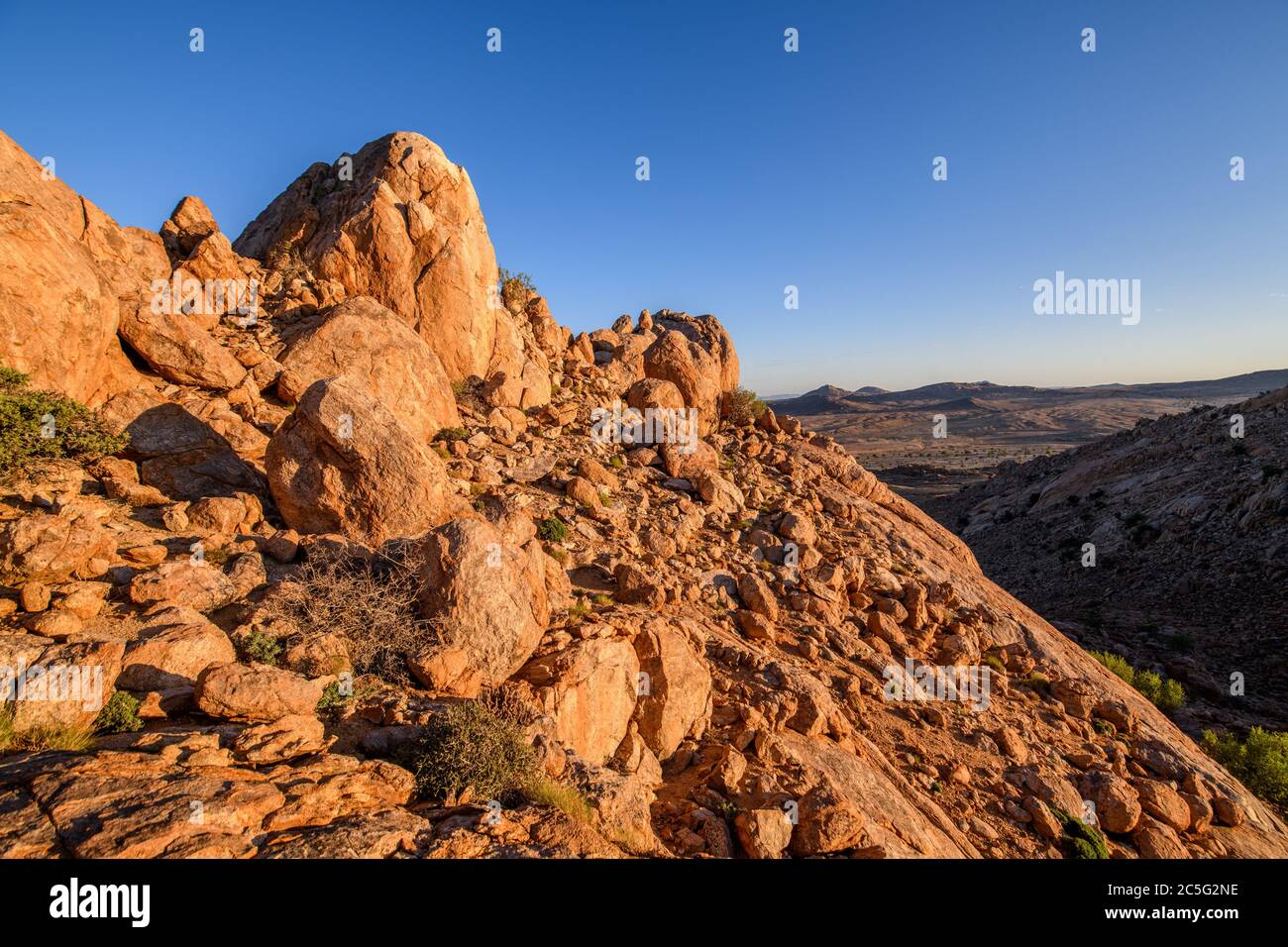 Hiking Trail in the Mountains of Aus, Karas Region, Namibia Stock Photo ...