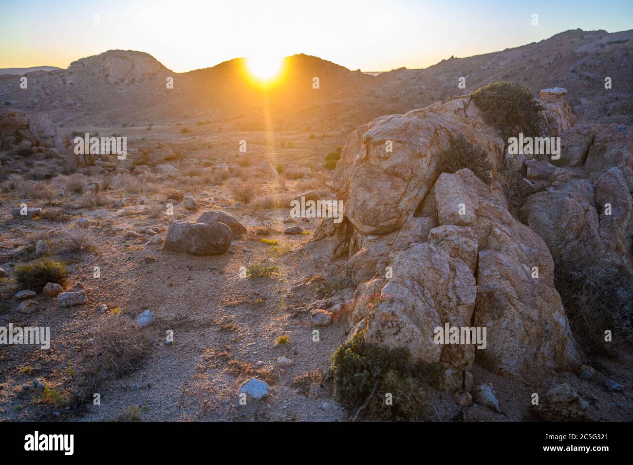Sunrise in Aus, Karas Region, Namibia Stock Photo - Alamy