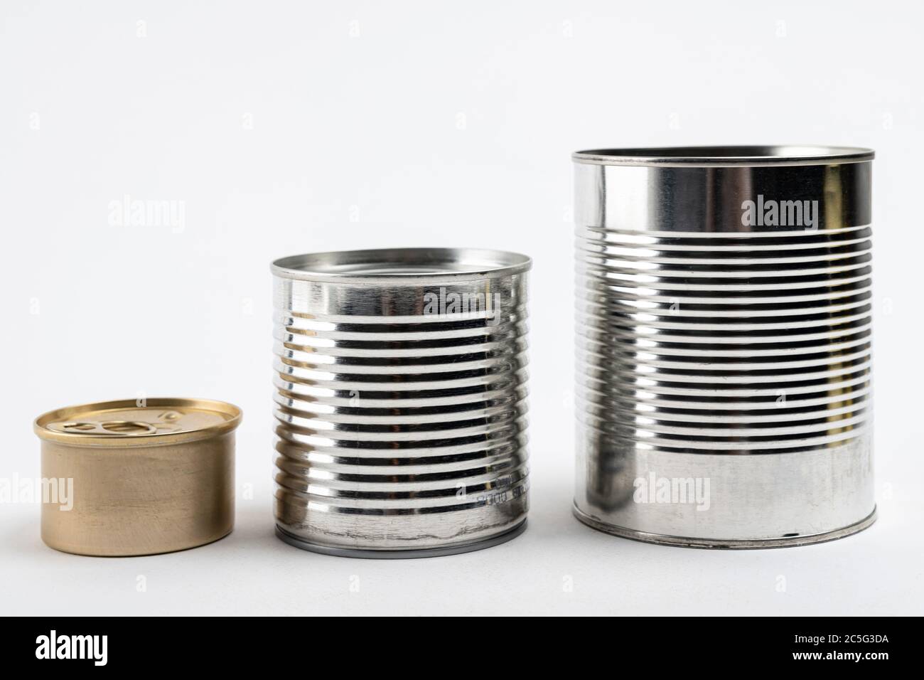 Instant food products concept- dry instant noodles, luncheon meat ...