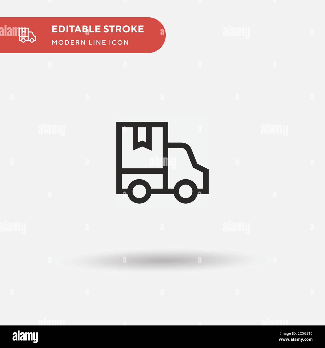Delivery Simple vector icon. Illustration symbol design template for ...