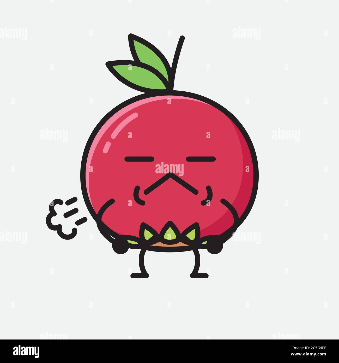 An illustration of Cute Ugni Fruit Mascot Vector Character Stock Vector ...