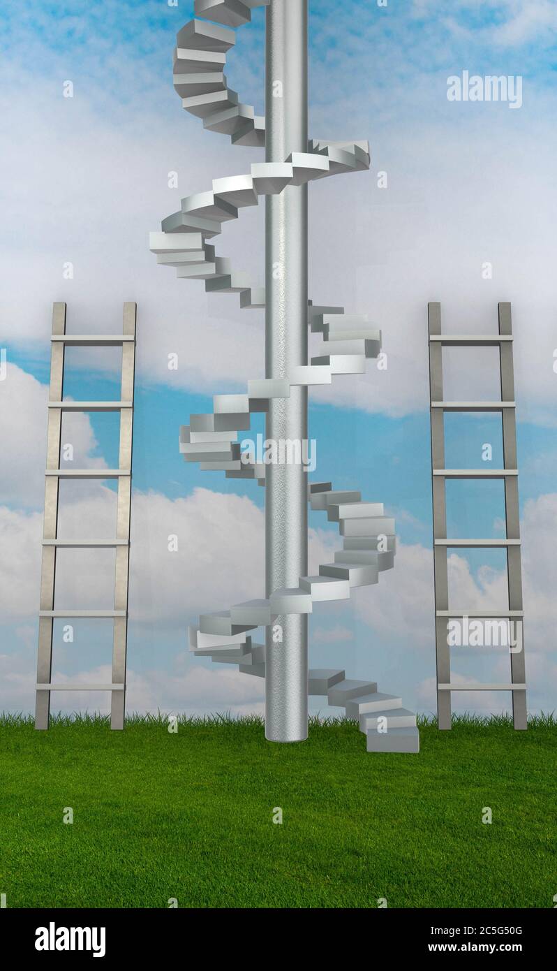 The different ladders in career progression concept Stock Photo - Alamy
