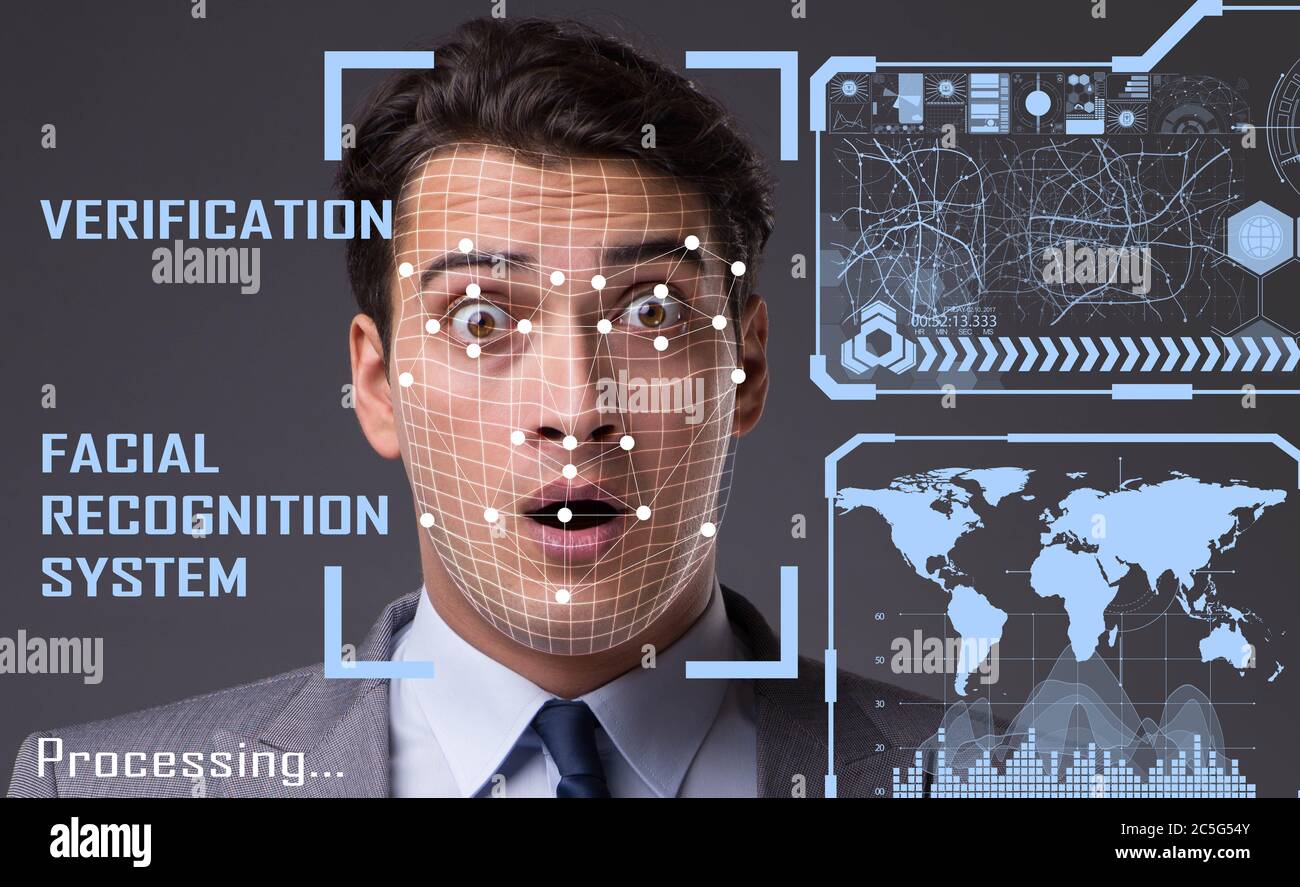 The concept of face recognition software and hardware Stock Photo - Alamy