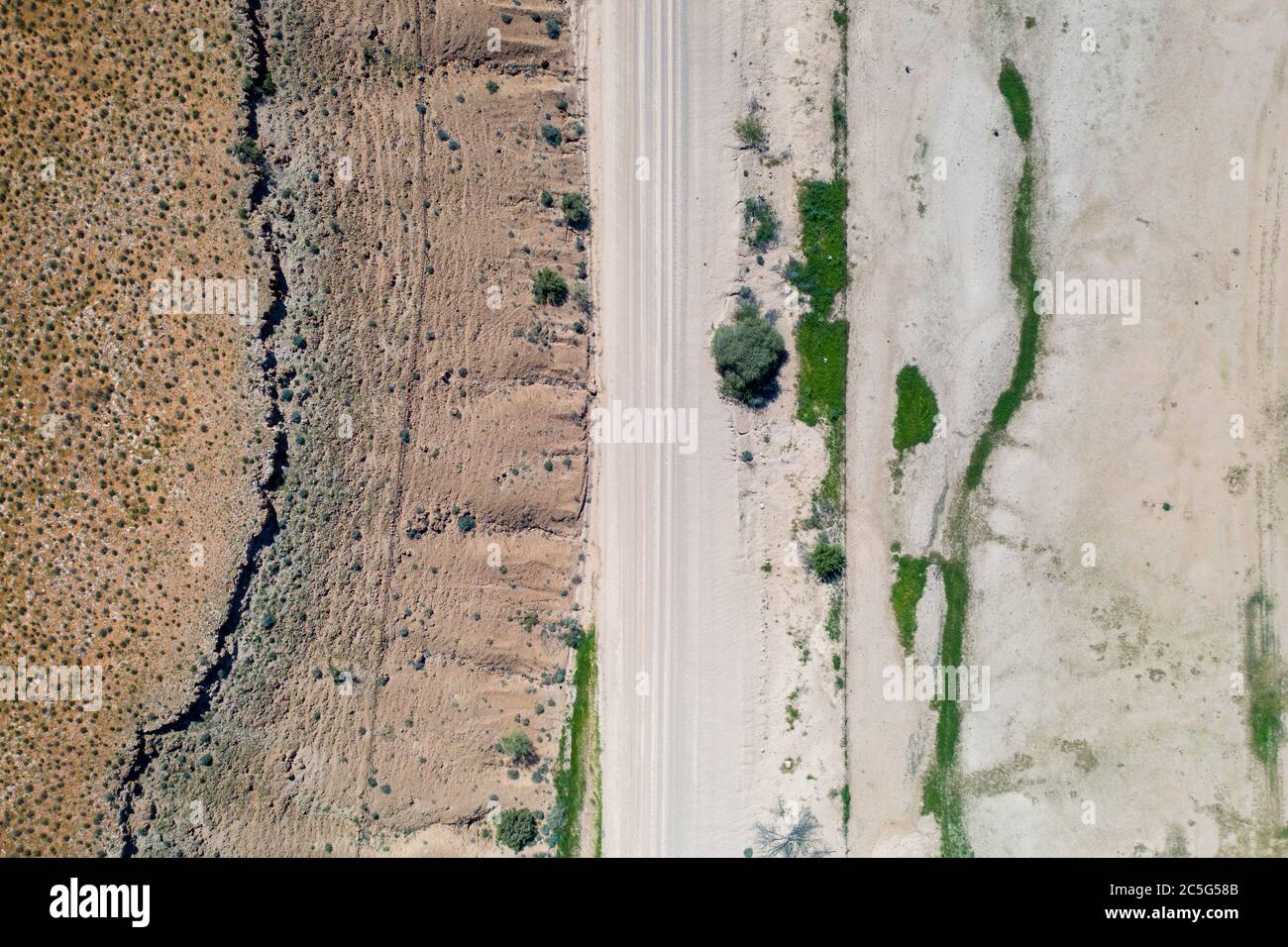 Overhead Landscape in the Kalahari Desert, Namibia Stock Photo - Alamy