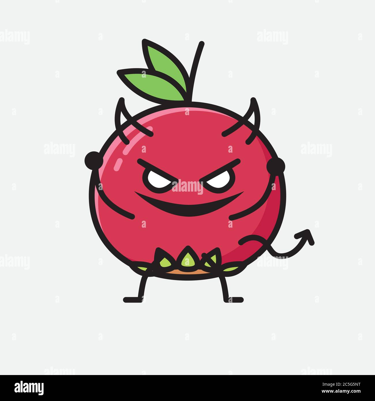 An illustration of Cute Ugni Fruit Mascot Vector Character Stock Vector ...