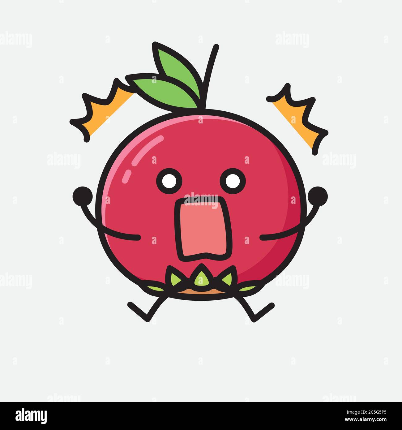 An illustration of Cute Ugni Fruit Mascot Vector Character Stock Vector ...