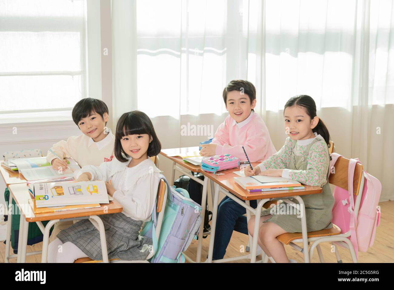 Happy children concept, a portrait of asian children smiling 073 Stock ...