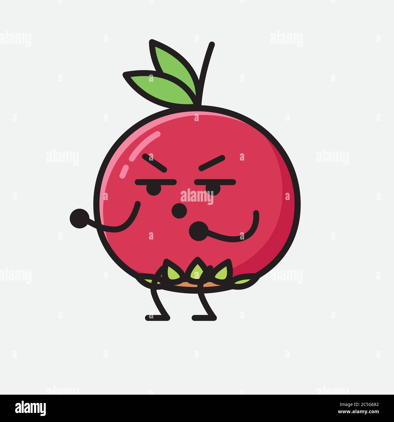 An illustration of Cute Ugni Fruit Mascot Vector Character Stock Vector ...