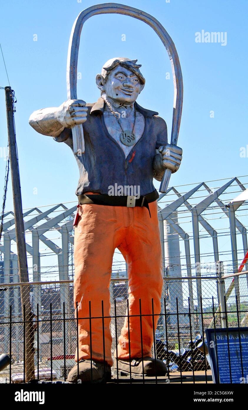 historic steel town of braddock Pa 10 miles up river from pittsburgh ...