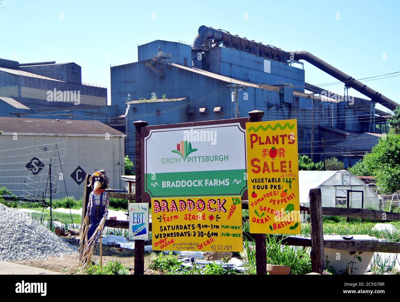 historic steel town of braddock Pa 10 miles up river from pittsburgh ...