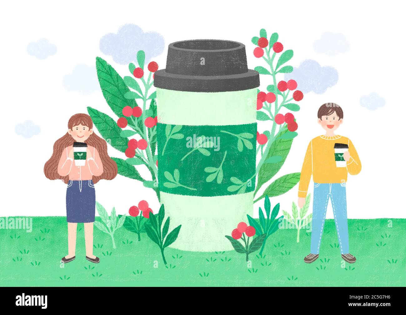 Ecology design concept. tree planting, recycling illustration 008 Stock ...