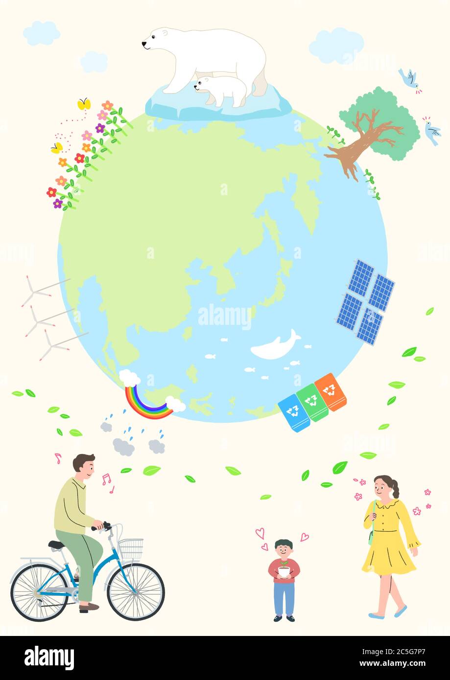 Spring and summer event poster and banner templates design illustration ...