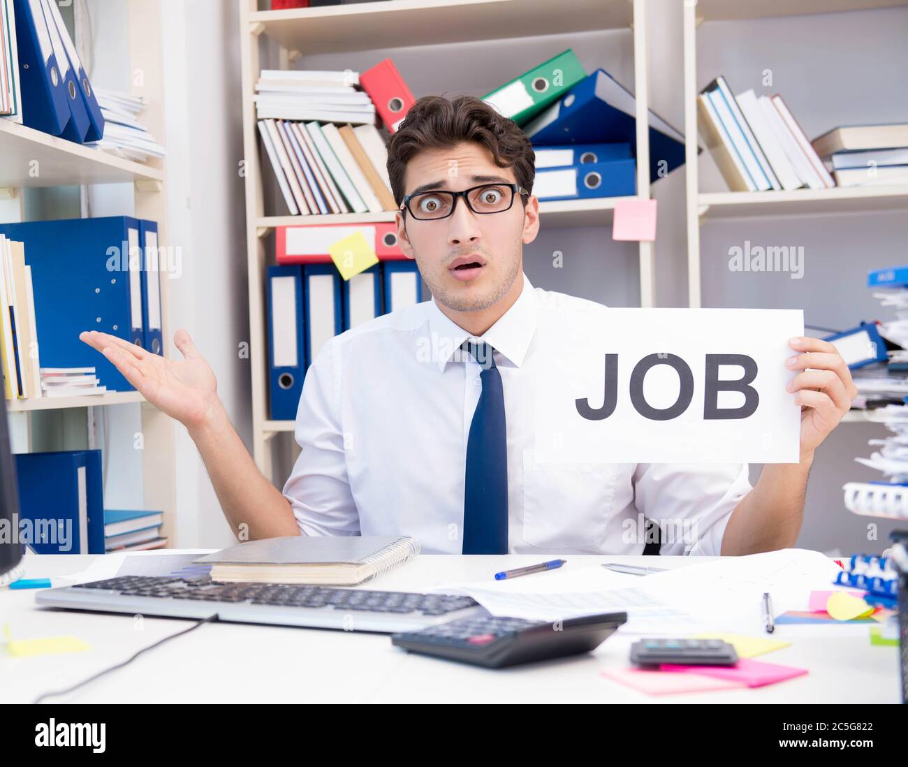 The businessman hiring new employees to cope with increased workload ...