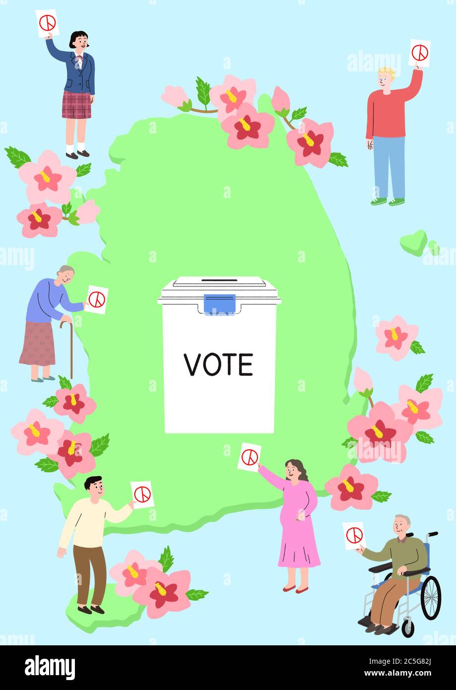 Spring and summer event poster and banner templates design illustration ...