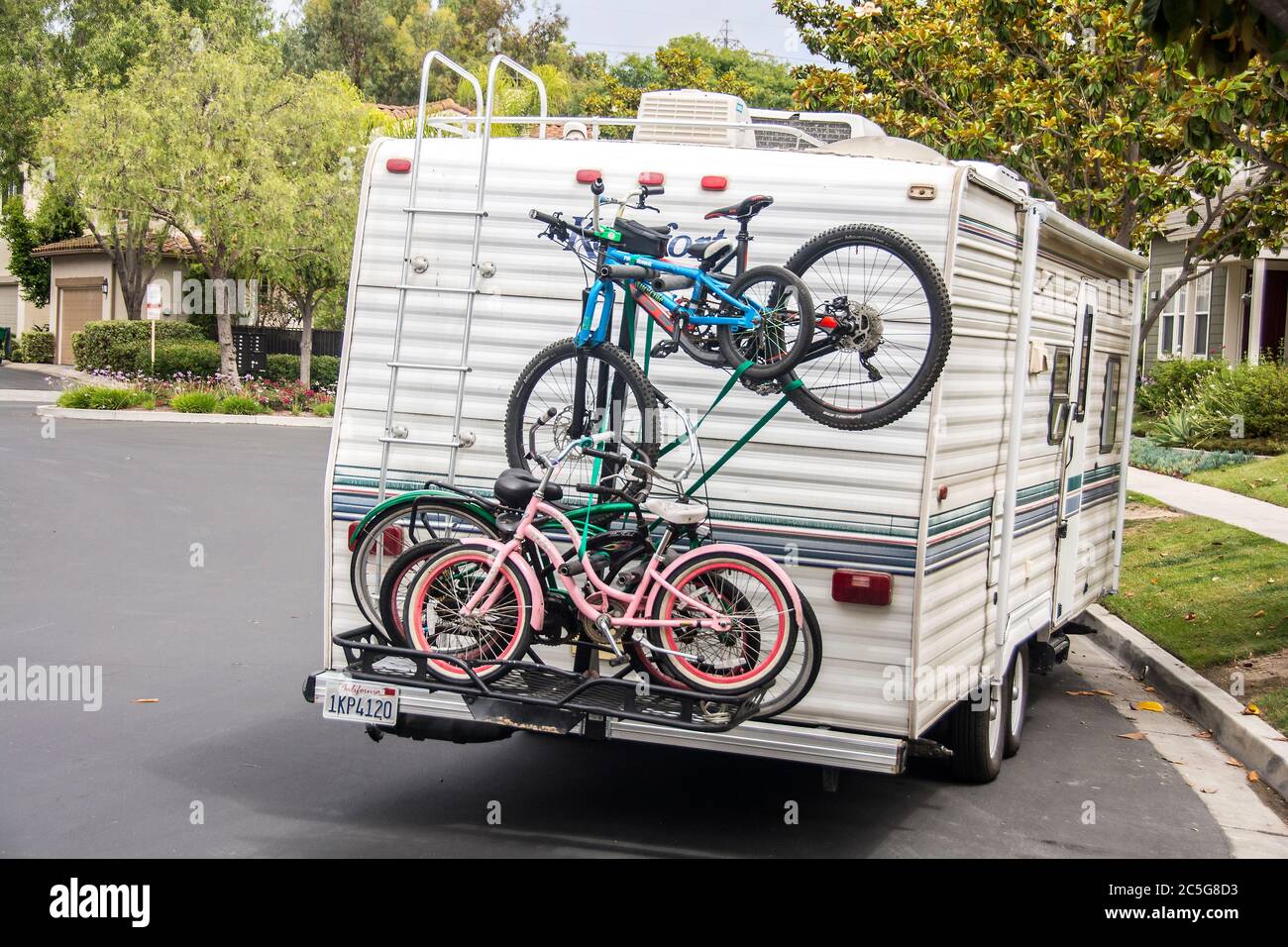 Mounted on the back of an rv rv living hi-res stock photography and ...