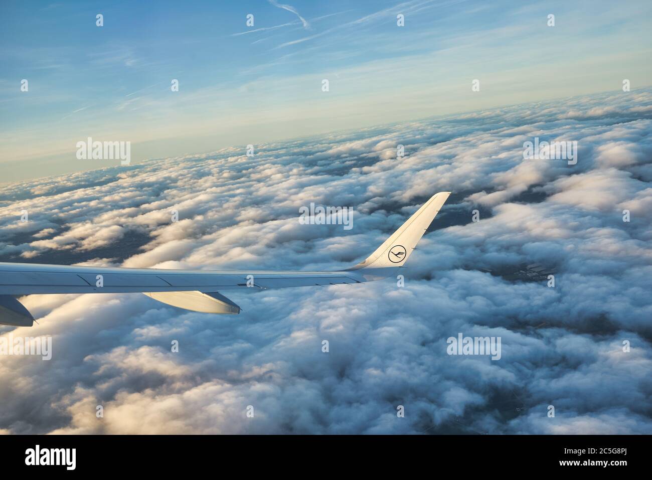 FRANKFURT AM MAIN, GERMANY - CIRCA JANUARY, 2020: aerial view from ...