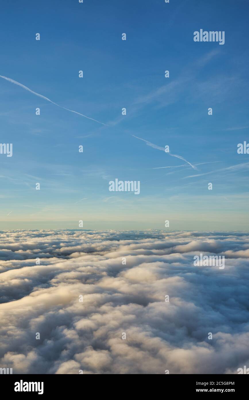 Aerial view from modern aircraft Stock Photo - Alamy