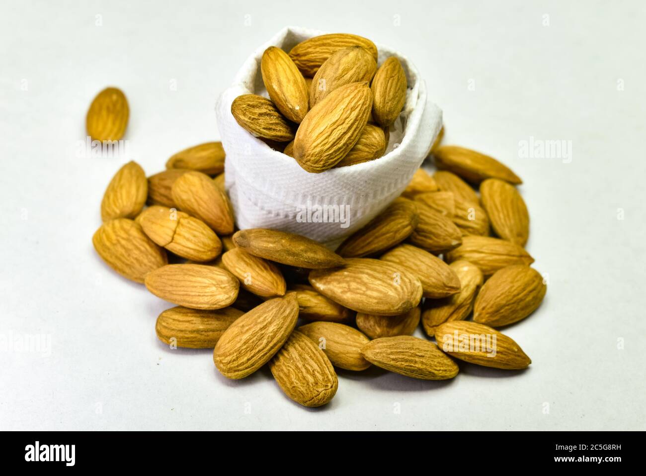 A beautiful closeup photograph of dry Almonds for sale at India Stock ...