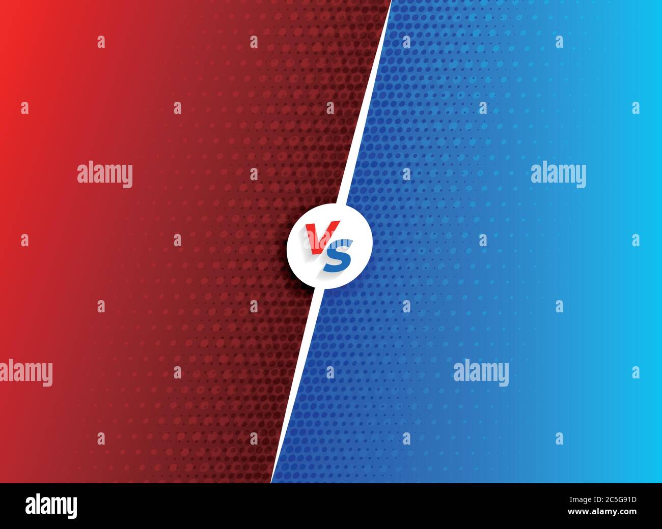 VS versus symbol for confrontation or opposition design concept ...