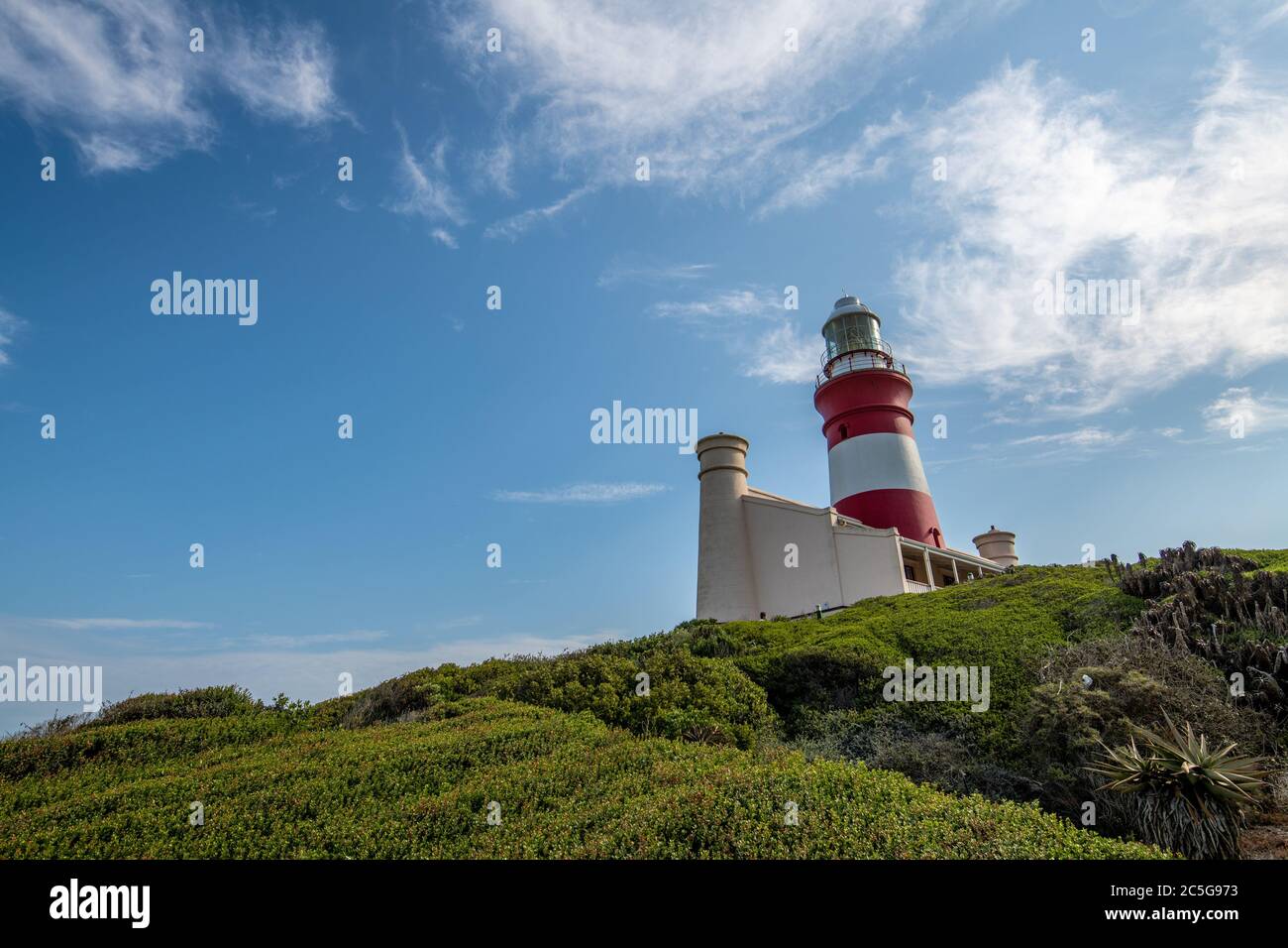 Cape Agulhas, the geographic southern tip of the African continent and ...