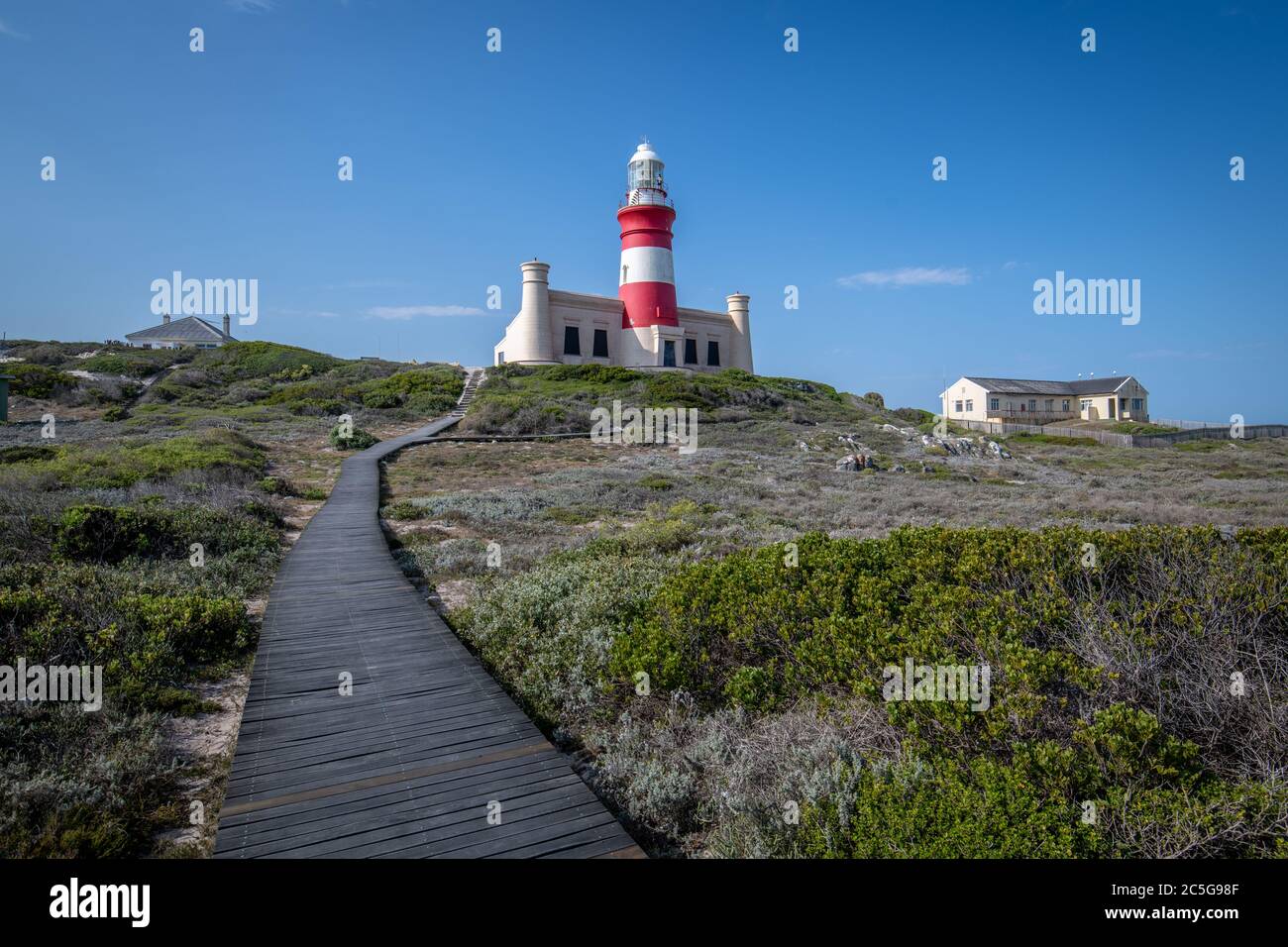 Cape Agulhas, the geographic southern tip of the African continent and ...