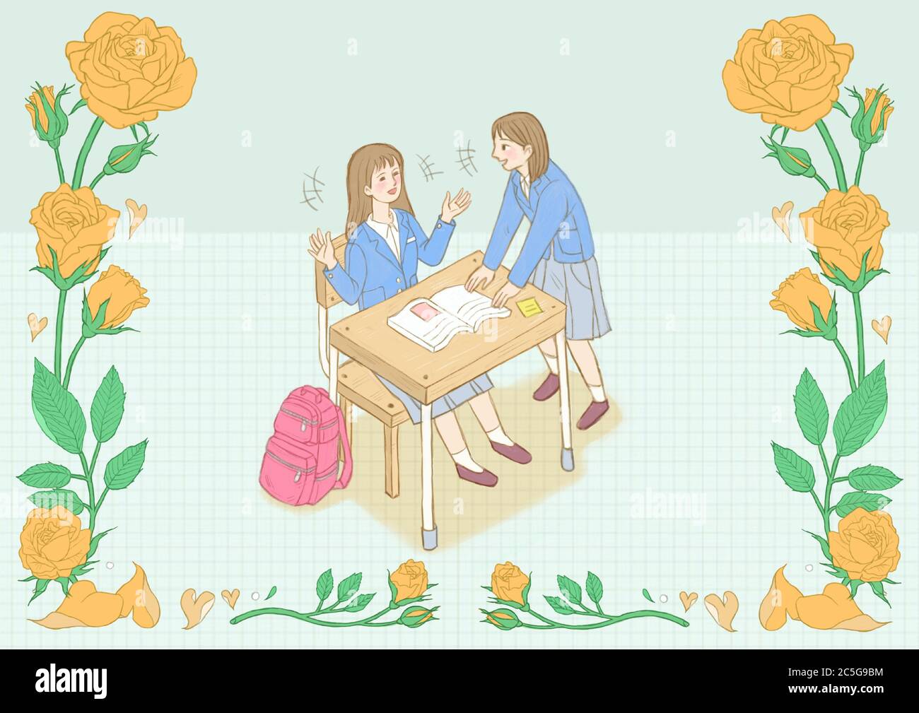 High school talking classroom Stock Vector Images - Alamy