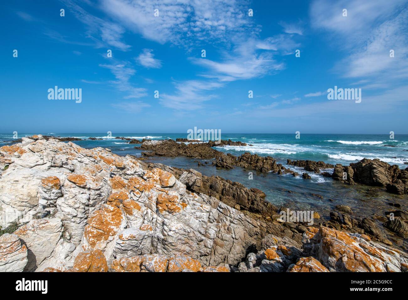 Cape Agulhas, the geographic southern tip of the African continent and ...