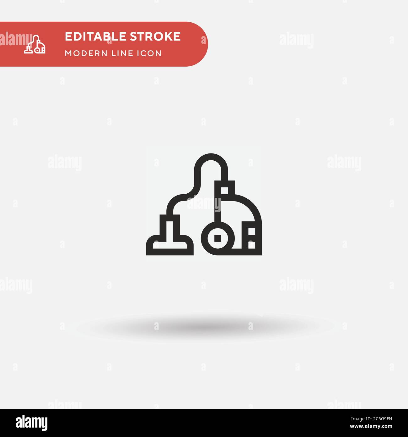 Vacuum Cleaner Simple vector icon. Illustration symbol design template ...