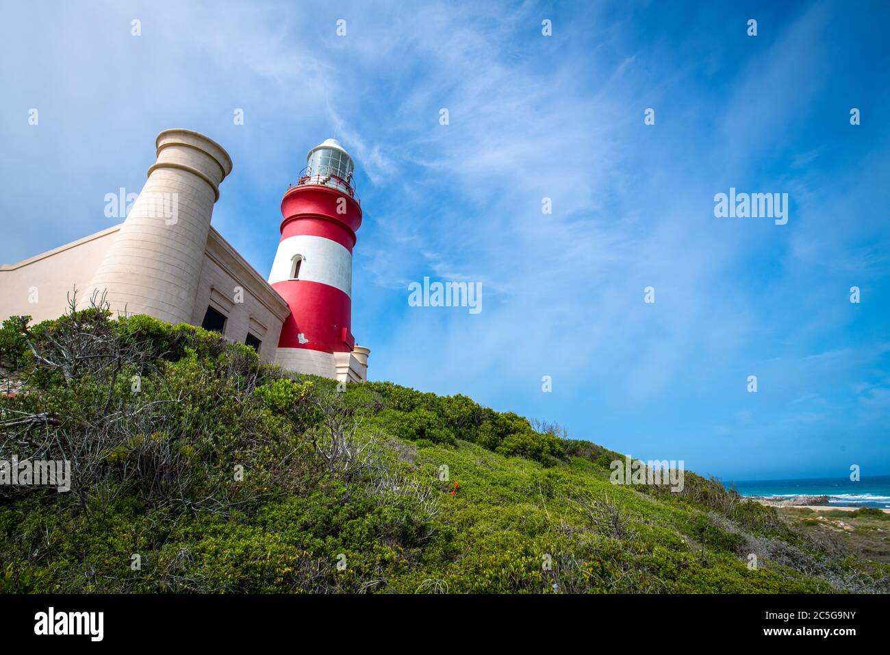 Cape Agulhas, the geographic southern tip of the African continent and ...