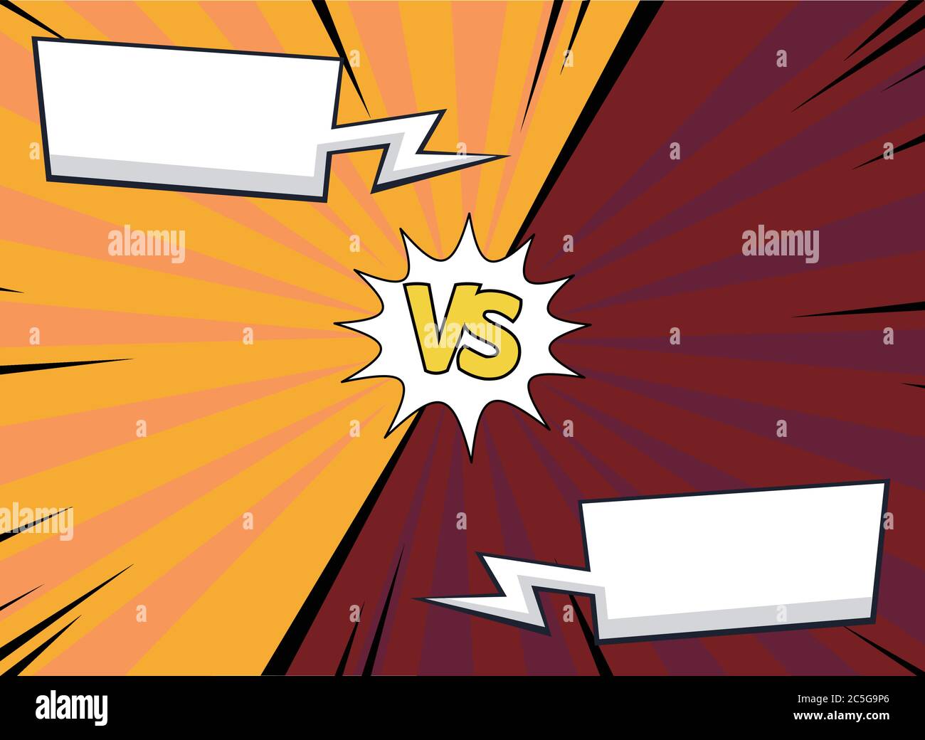 Symbol of confrontation Stock Vector Images - Alamy