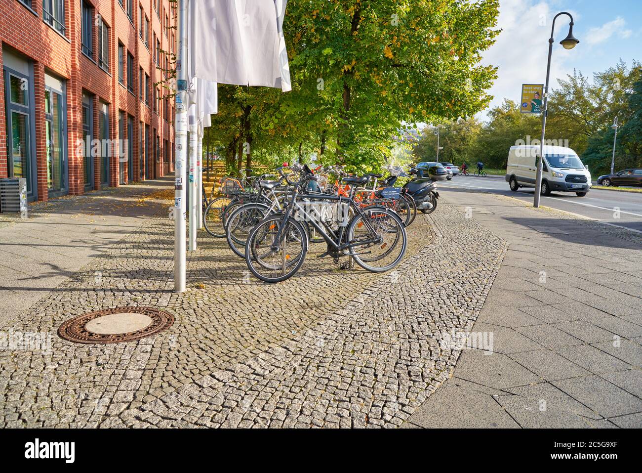 BERLIN, GERMANY - CIRCA SEPTEMBER, 2019: street level view of a ...