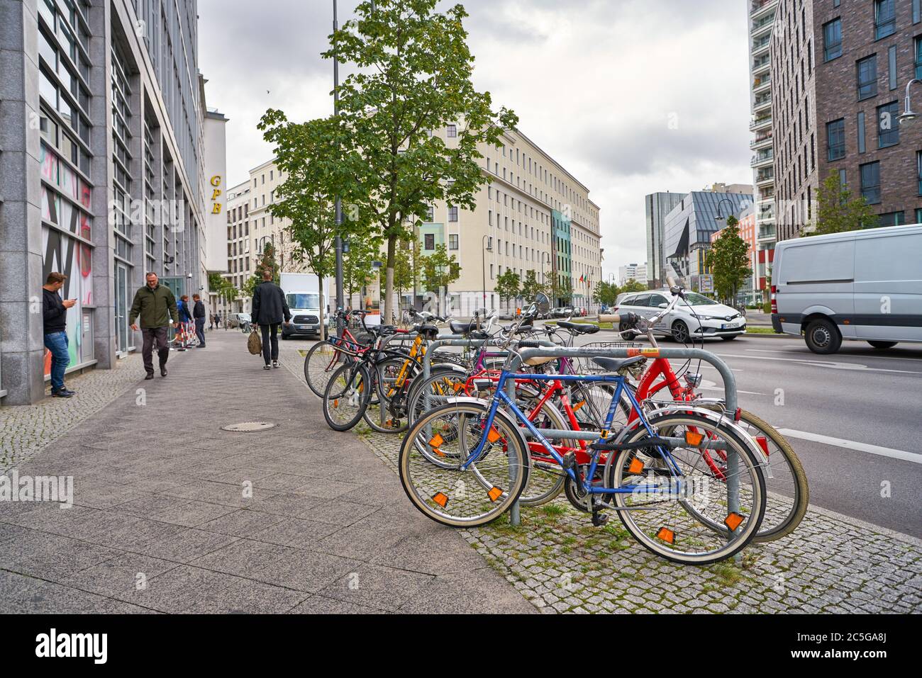 BERLIN, GERMANY - CIRCA SEPTEMBER, 2019: street level view of a ...