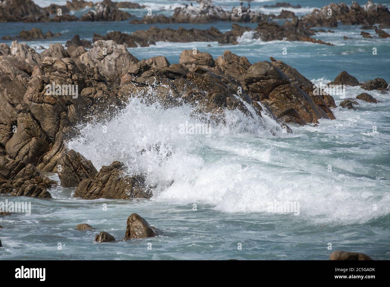 Cape Agulhas, the geographic southern tip of the African continent and ...