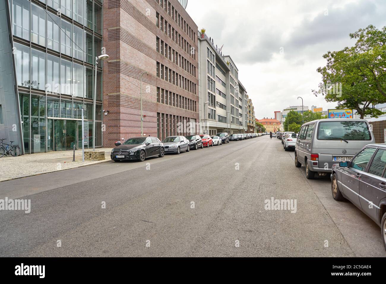 BERLIN, GERMANY - CIRCA SEPTEMBER, 2019: street level view of a road in ...