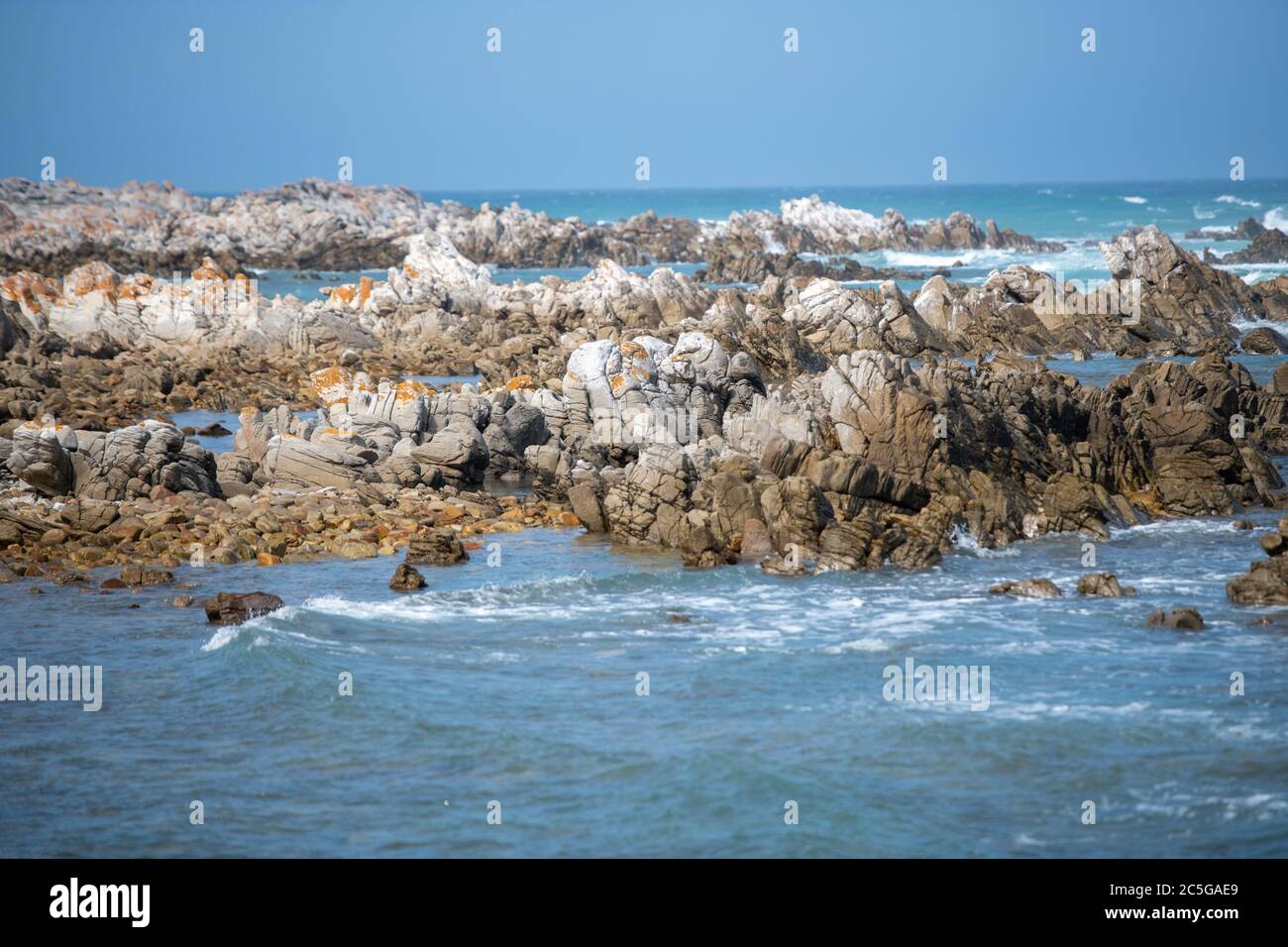 Cape Agulhas, the geographic southern tip of the African continent and ...
