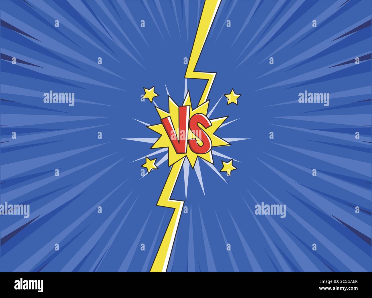 VS versus symbol for confrontation or opposition design concept ...