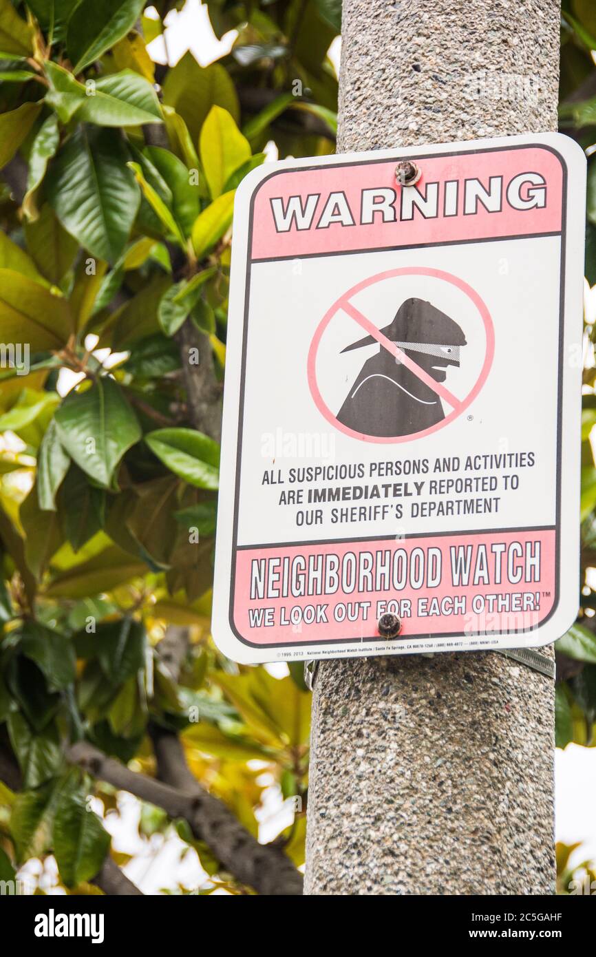 Neighborhood Watch Sign High Resolution Stock Photography and Images ...