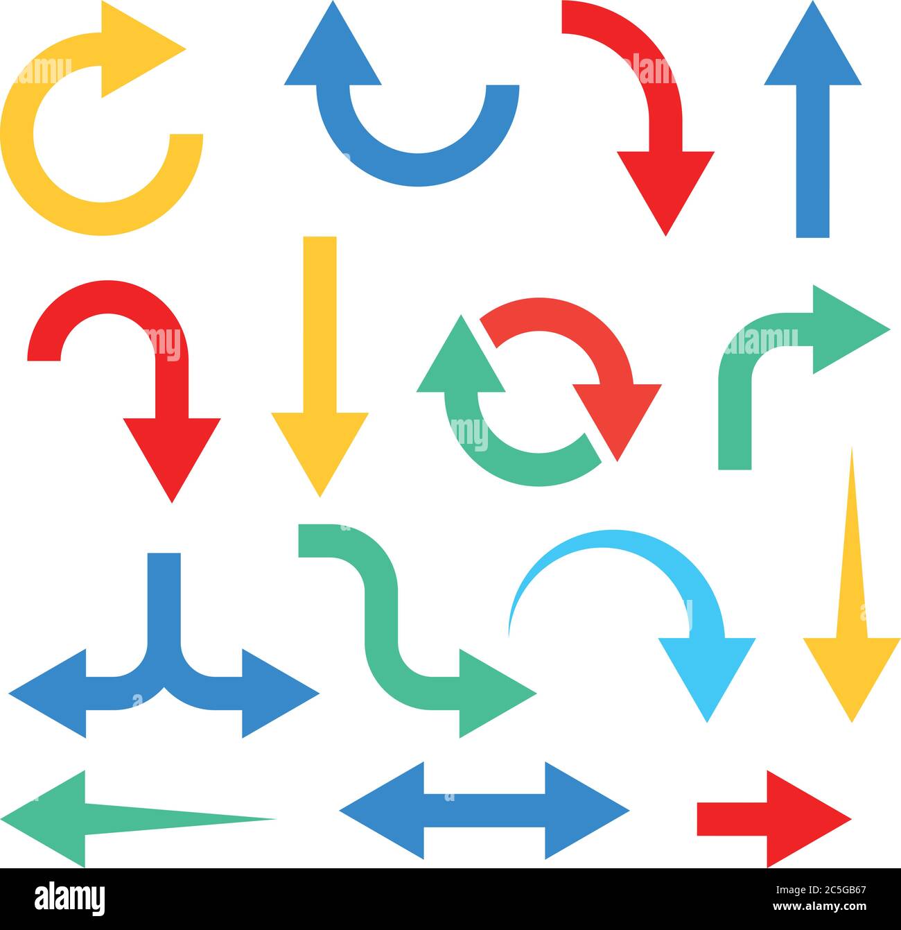 Set of arrow designs in different styles illustration 006 Stock Vector ...