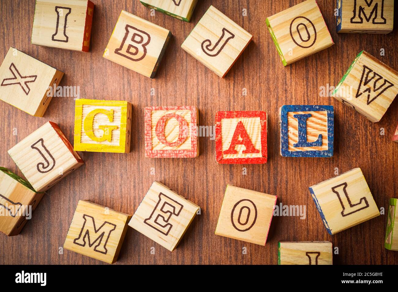 “GOAL” wordings on wooden blocks, suitable for motivational wallpaper ...