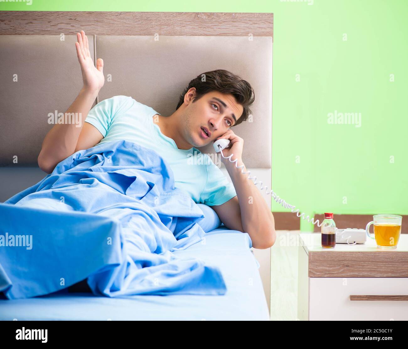 The man suffering from sleeping disorder and insomnia Stock Photo - Alamy