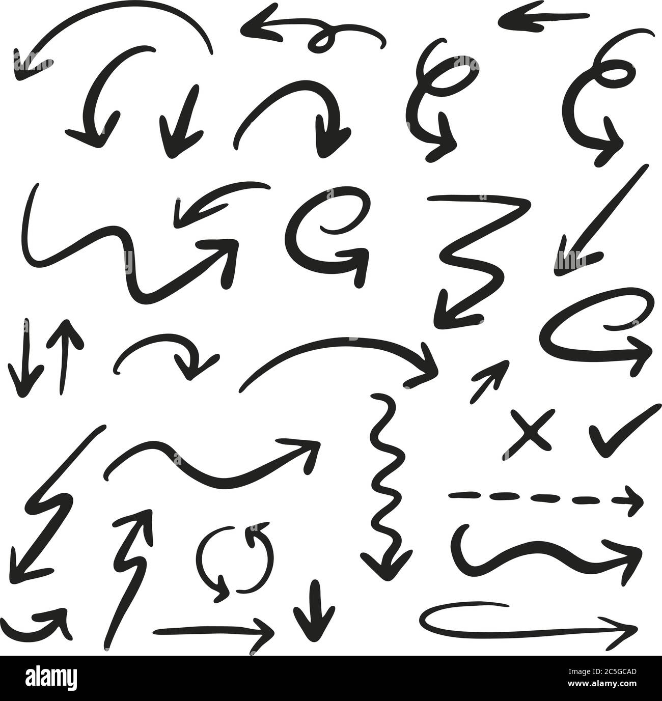 Set of arrow designs in different styles illustration 015 Stock Vector ...