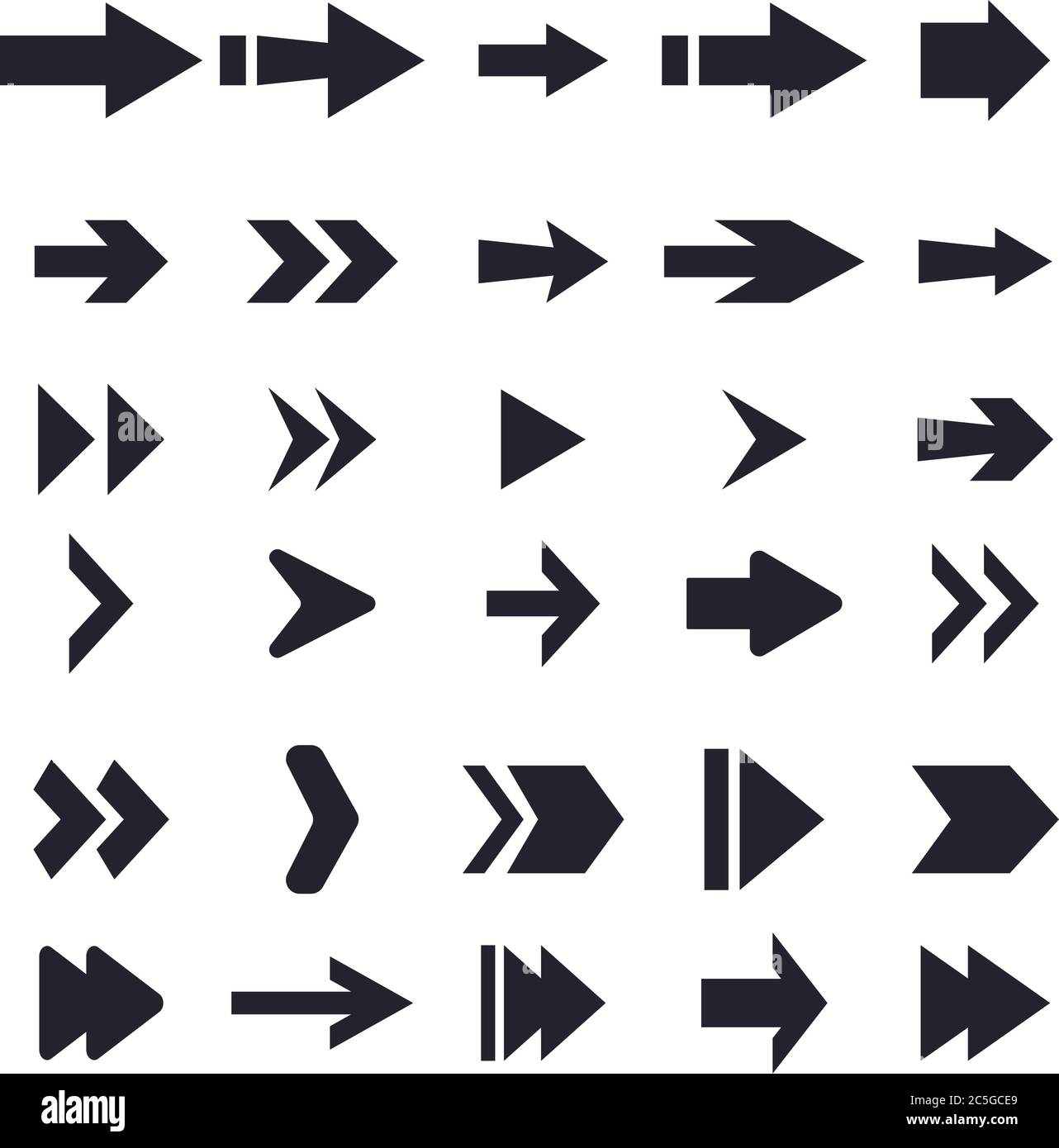 Set of arrow designs in different styles illustration 013 Stock Vector ...