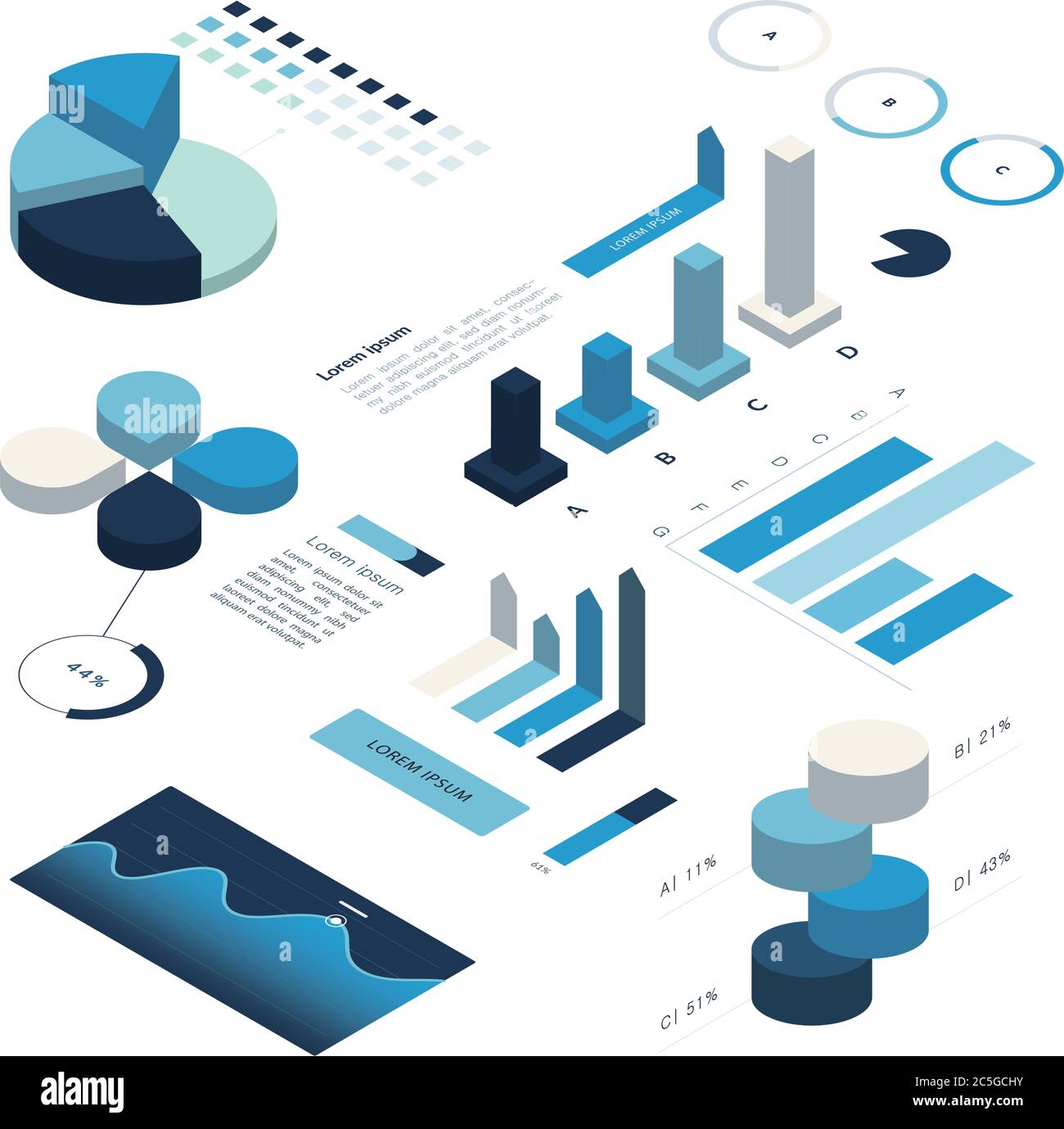 Business Infographic set illustration006 Stock Vector Image & Art - Alamy