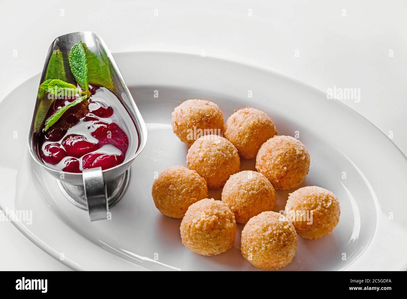 Deep fried cheese balls for buffet dinner. Catering food for gala ...