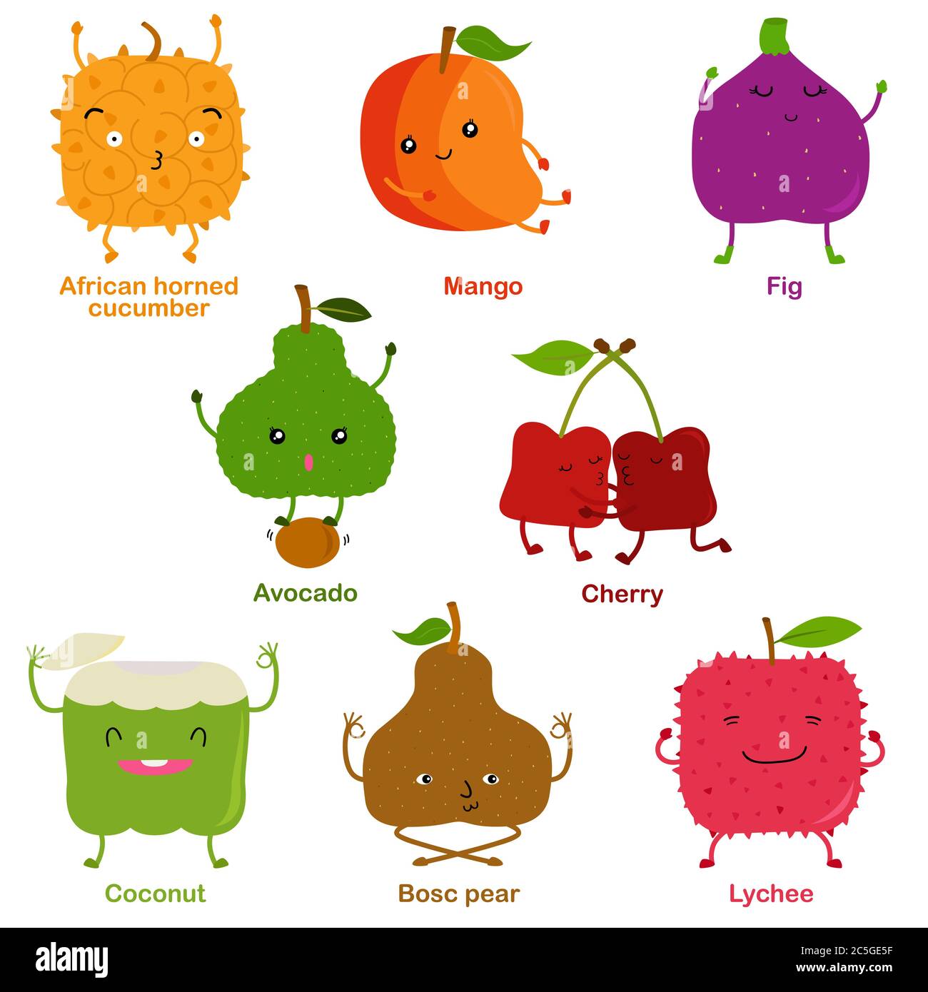 Fruit col vector vectors Stock Vector Images - Alamy