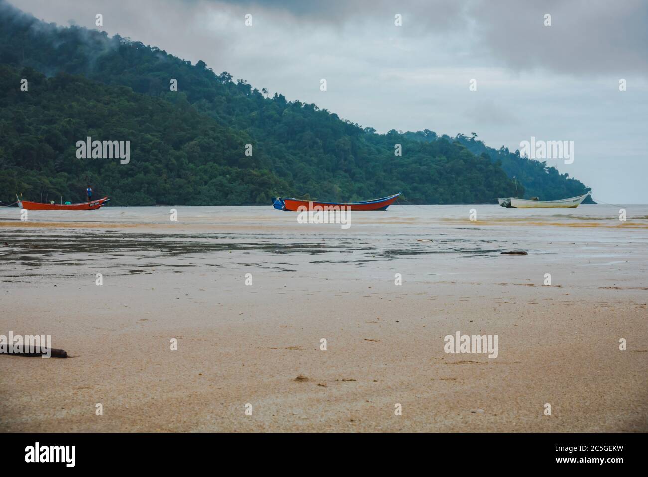 The scenic view at Telok Melano, Sarawak. This Cove is located at the ...